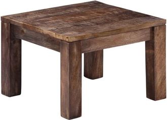 vidaXL Vidaxl - Table basse 50x50x35 cm Bois de manguier massif