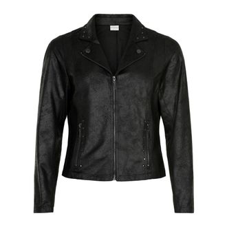 In Front Stilvolle Mapelina Jacke mit Rei&szlig;verschlusstaschen - - Jackets - Damen - Schwarzk - 2XL