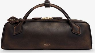 Alaia Teckel used-effect leather handbag - ALAIA - gender_Woman