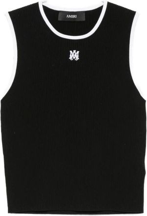 Amiri Femme, Tops, Noir, Taille: 38 FR Top Awtokn1052 001