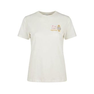 MC2 Saint Barth Tempo Prezioso 10 Strass Emb - - Tops - Damen - Beige - L