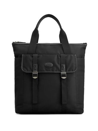 Tod's sac à dos à double anse et boucles - Noir