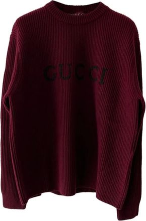 Gucci Pullover mit rundem Ausschnitt - Rot