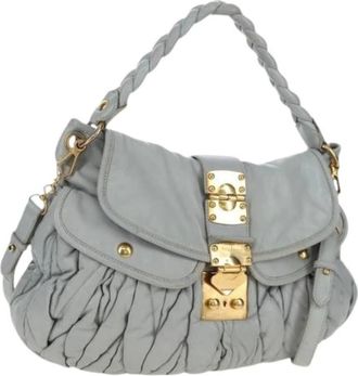 Miu Miu Sac port&eacute; &eacute;paule Pre-owned - Femme - Pre-owned - Gris - Taille: ONE Size