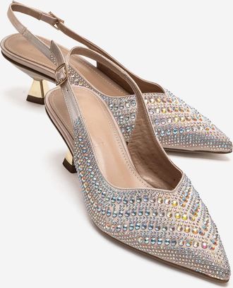 Prologue Royale Verzierter Kitten-Heel-Pumps