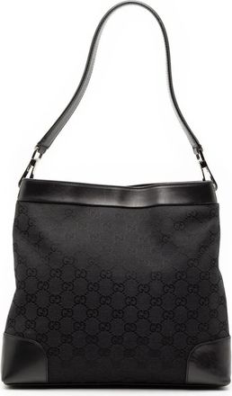Gucci Hobo Bags - GG Canvas Shoulder Bag - Gr. unisize - in Schwarz - f&uuml;r Damen