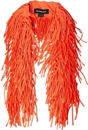 Paula Canovas Del Vas Femme, Accessoires, Orange, Taille: ONE Size Fringe Scarf