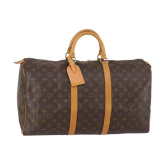 Louis Vuitton unisex, Pre-owned, Brun, Taille: ONE Size Sac de voyage Pre-owned Vintage en toile Monogram