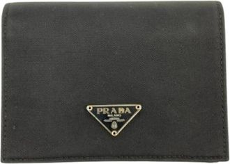 Prada unisex, Pre-owned, Noir, Taille: ONE Size Portefeuille en cuir vintage Pre-owned