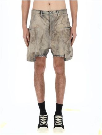 Rick Owens Tunique sans manches &agrave; col en V - Homme - Shorts - Brun - Taille: W31