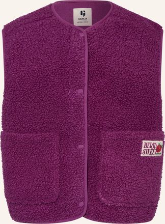 Garcia Garcia Teddyfell-Weste pink