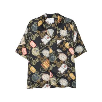 Rhude Herren, Shirts, Schwarzk, MGr&ouml;&szlig;e