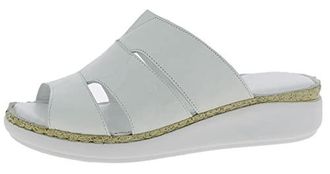 Andrea Conti Mules pour Femme, Blanc, 39 EU