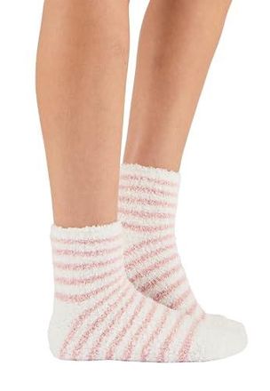 Damart Chaussettes De Lit Thermique Thermolactyl Femme Rose Ray&eacute; Taille 39/41