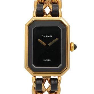 Chanel Montres en cuir Pre-owned - Femme - Pre-owned - Noir - Taille: ONE Size