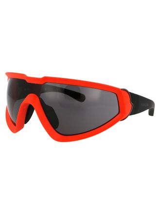 Moncler Unisex Sunglasses Orange Acetate