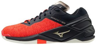 Mizuno Herren Wave Stealth Neo Handballschuh, IgnitionR/PGold/Salute, 39 EU