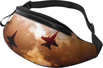 Generic G&uuml;rteltasche Atmungsaktiv Brusttasche Jet Fighter Jet Raaf Pattern Multifunktionale Handytasche Tasche F&uuml;r Joggen Camping Spazieren 14X35Cm
