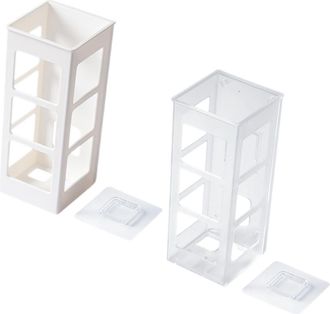 Lurrose 2 St&uuml;ck Teiliges Wandmontiertes Haartrockner Gl&auml;tteisenhalter Selbstklebend Bohrfrei Platzsparend Geeignet f&uuml;r Bad und Schlafzimmer Modernes Design zu