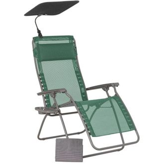 Lafuma Mobilier Lafuma Mobilier - Ensemble Fauteuil Relax Jardin - Chaise Longue Et Accessoires - Zen Edition - Batyline Iso - Vert Foret