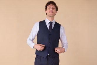 Bexley Gilet Lazare - Costume homme bleu marine