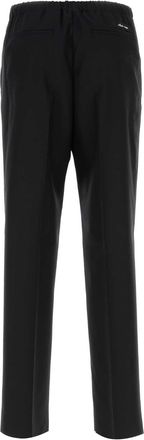 Fendi Blk Exterior: Wool Pantaloni Trousers