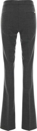 Blumarine Wool-Blend Trousers - Gray