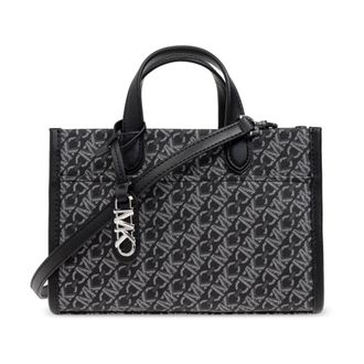 Michael Kors Gigi Gro&szlig;e Empire Logo Jacquard Tote Bag - - Bags - Damen - Schwarzk - ONE SIZE