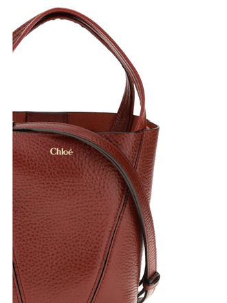 Chlo&eacute; Spin Calfskin Leather Shoulder Bag - Red