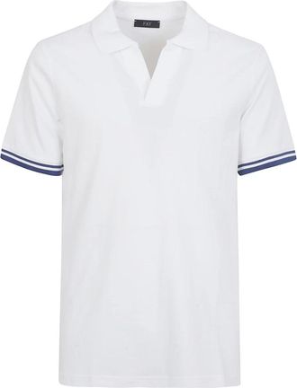 Fay Homme, Tops, Blanc, Taille: XL Polo Bowling