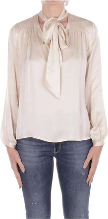 Manila Grace Femme, Blouses et Chemises, Beige, Taille: 36 FR Blouse