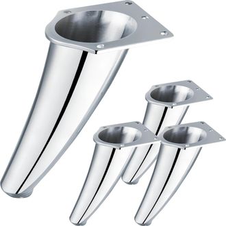 Generic Metall F&uuml;&szlig;e F&uuml;r M&ouml;bel, Rostfrei & rutschfest, Gebogene Form Schrankf&uuml;sse, Ersatzbeine F&uuml;r Sofas, Betten, Eckschr&auml;nke Und Hocker(11cm/4.5in)