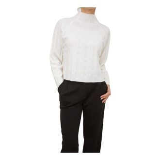 Marella Femme, Pulls, Blanc, Taille: 38 FR Haut Tricot Élégant