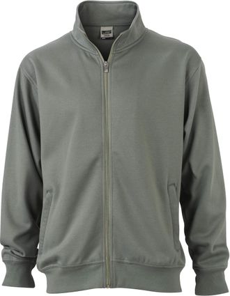 James & Nicholson Sweatjacke Stehkragen - Farbe: Dark Grey - Gr&ouml;&szlig;e: 3XL