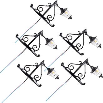 Hemoton Einzigartige Wandleuchte 5 Stück Mini Wandleuchten Edelstahl Abs Für