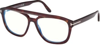 Tom Ford unisex, Accessoires, Brun, Taille: 56 MM Monture de lunettes &eacute;l&eacute;gante