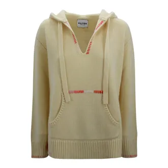 Kujten Kujten, Femme, Pulls, Beige, Taille: ONE Size Solmar Sweat &agrave; capuche