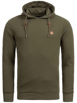 Indicode Herren York Sweatshirt mit Kapuze | Hoodie Kapuzenpullover f&uuml;r M&auml;nner Army, XL