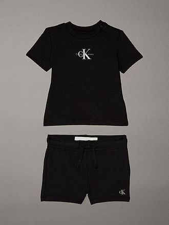 Calvin Klein Ensemble t-shirt et short pour nouveau-n&eacute;
