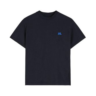 Jil Sander Baumwoll-Rundhals-T-Shirt - - Tops - Damen - Blau - S