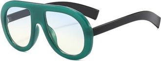 Generic Lunettes De Soleil D&eacute;coratives &Agrave; Monture Large For Homme Et Femme, Id&eacute;ales For Lext&eacute;rieur, Les Vacances La Conduite(Green)