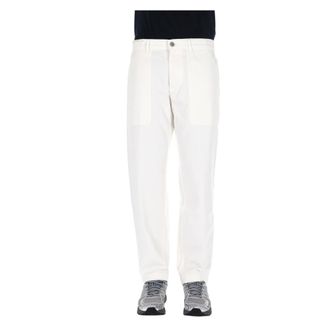 Pantaloni Torino Homme, Jeans, Blanc, Taille: W33 Pantalon Industriel en Denim Bull