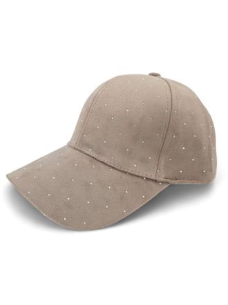 styleBREAKER Cap Samt Baseball Cap mit Strass