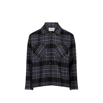 Carhartt Work in Progress Chemise manches longues &agrave; carreaux en tweed