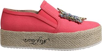 Twinset Femme, Chaussures, Rose, Taille: 36 EU Crystal Embellished Slip On