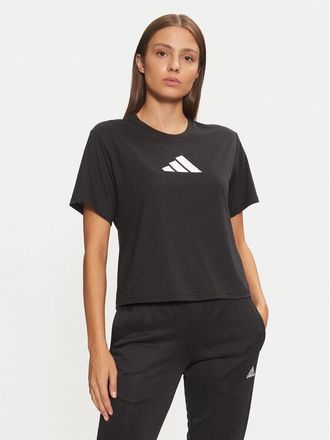 adidas Technisches T-Shirt Train Essentials Big Logo JG8614 Schwarz Regular Fit