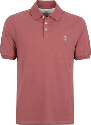 Brunello Cucinelli Homme, Tops, Brun, Taille: M Polo en Coton