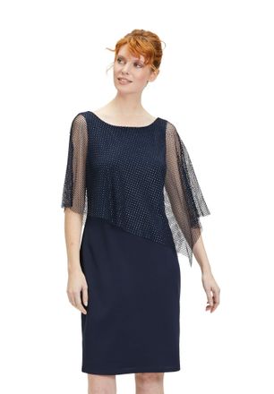 Vera Mont Damen Cocktailkleid im Glitzer-Look Night Sky,38