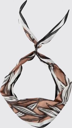 Brunello Cucinelli Seiden-Bandeau-Tuch von mit tropischem Print und Ring