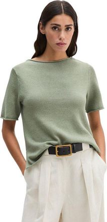 Marc O'Polo Kurzarmpullover regualr fit, mit Rollkanten